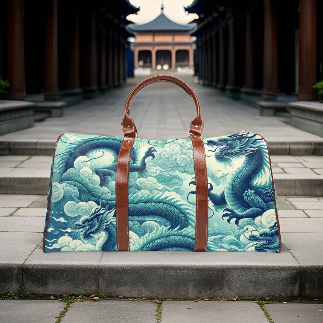 Blue Dragon Leather Bag Dragon Bag, Year of the Dragon Gift, Dragon ...