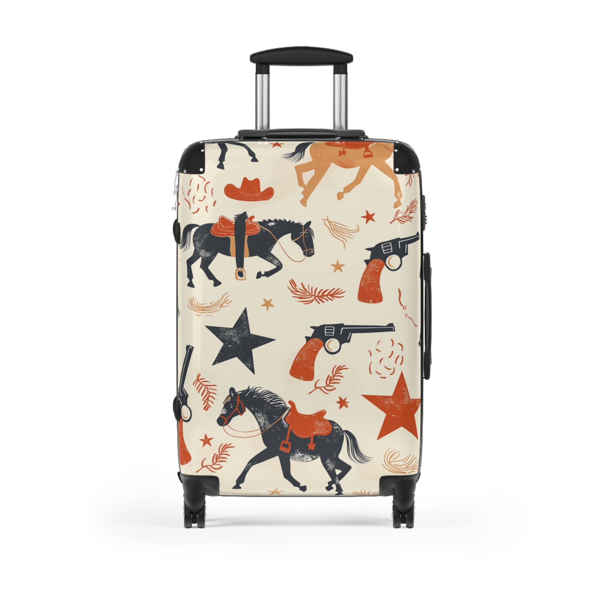 Children's Cowboy Boys Kids Suitcase Kid's Luggage Set, Hardshell ...