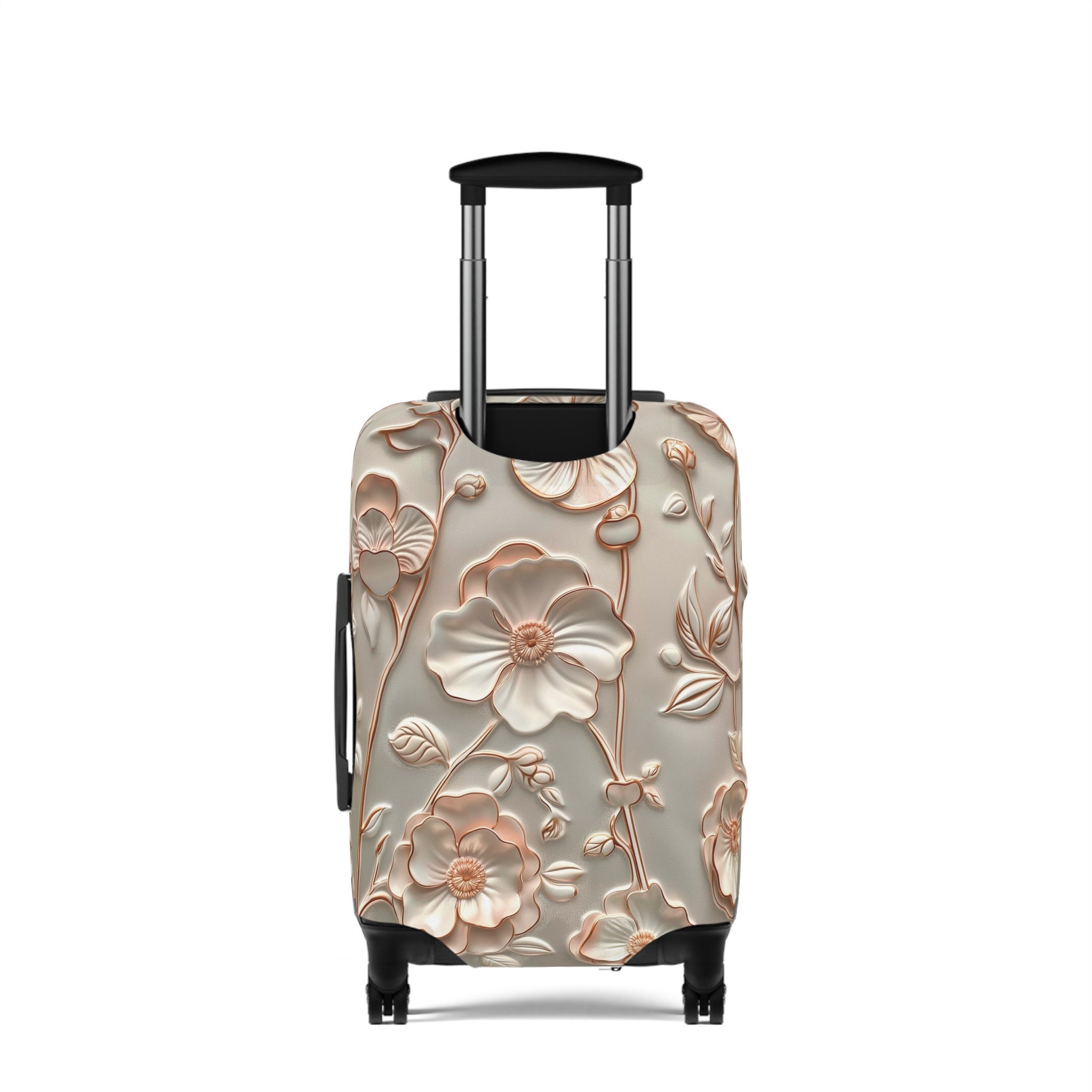 Golden Roses Luxury Rose Gold Luggage Cover Suitcase Cover, Ladies ...