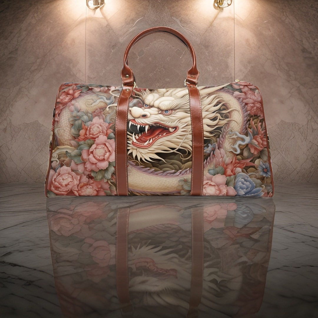 Dragon Roses Travel Bag Chinese Dragon Bag, Year of the Dragon ...
