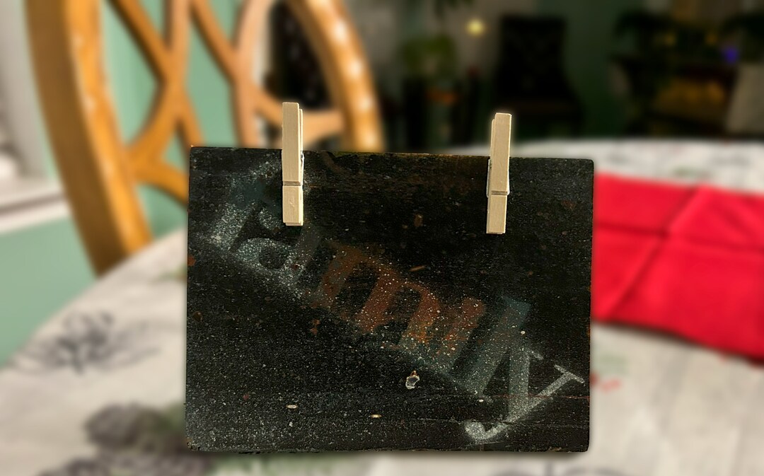 Handmade Clothespin Frame Rustic Photo Display Custom Photo Holder ...