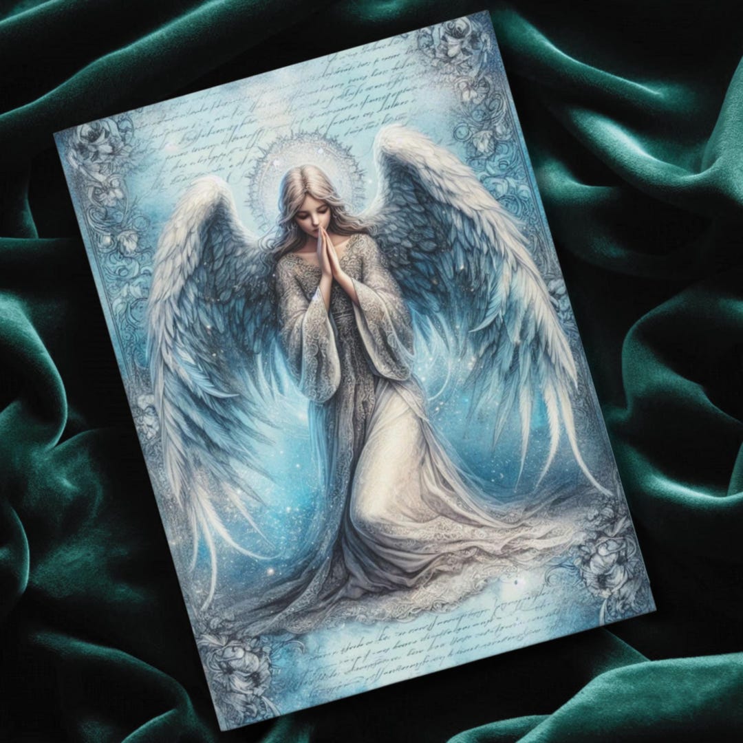 Prayer Journal, Angelic Grace Devotion & Spiritual Reflections Notebook ...