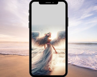 Angel Phone Wallpaper Digital Download Aesthetic Phone Background ...