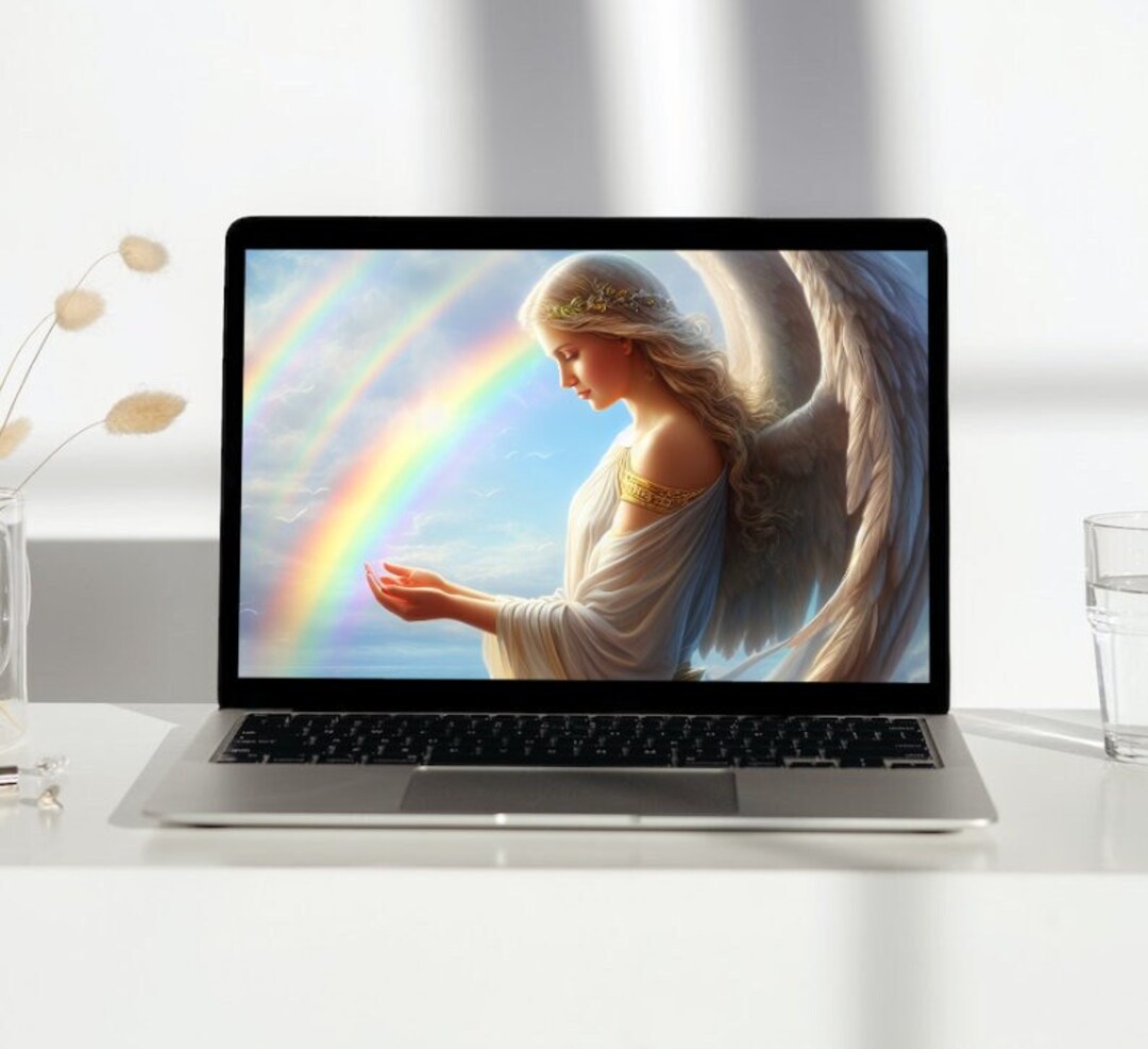 Aesthetic Angel Computer Wallpaper | Desktop Laptop Background ...
