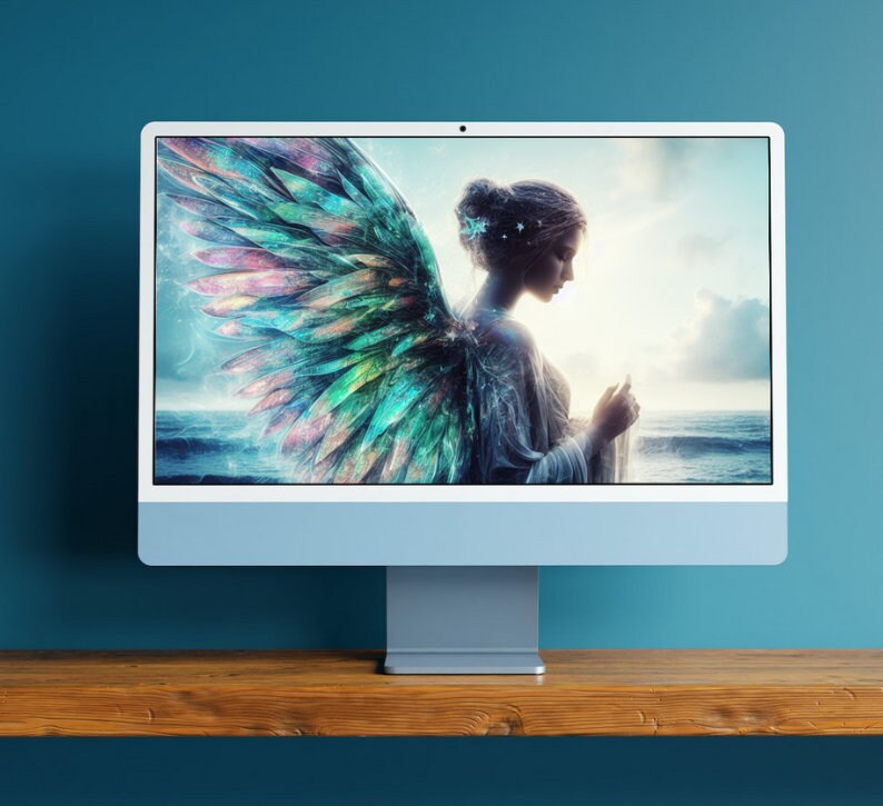 Aesthetic Angel Computer Wallpaper | Desktop Laptop Background ...
