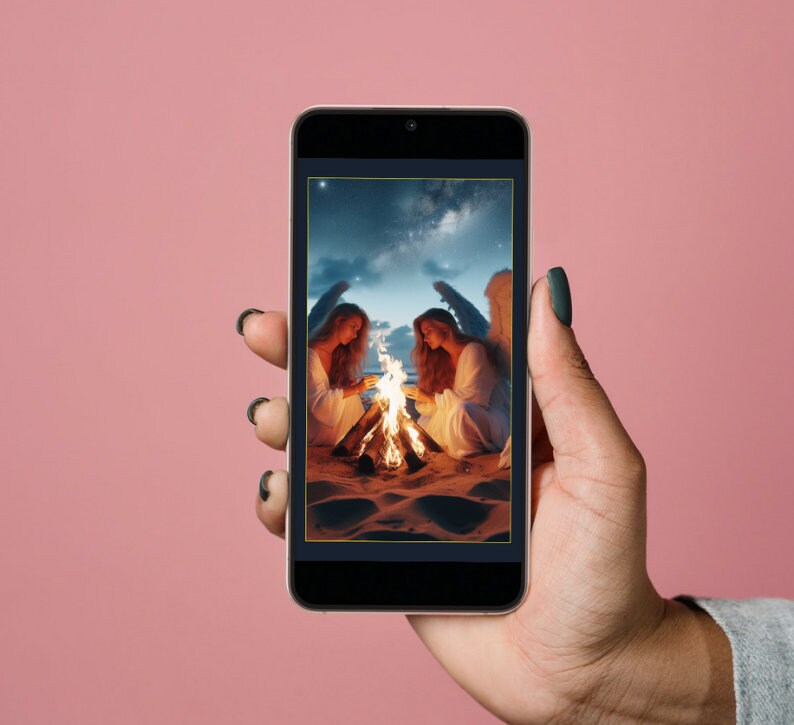 Angel Phone Wallpaper Digital Download Aesthetic Phone Background ...