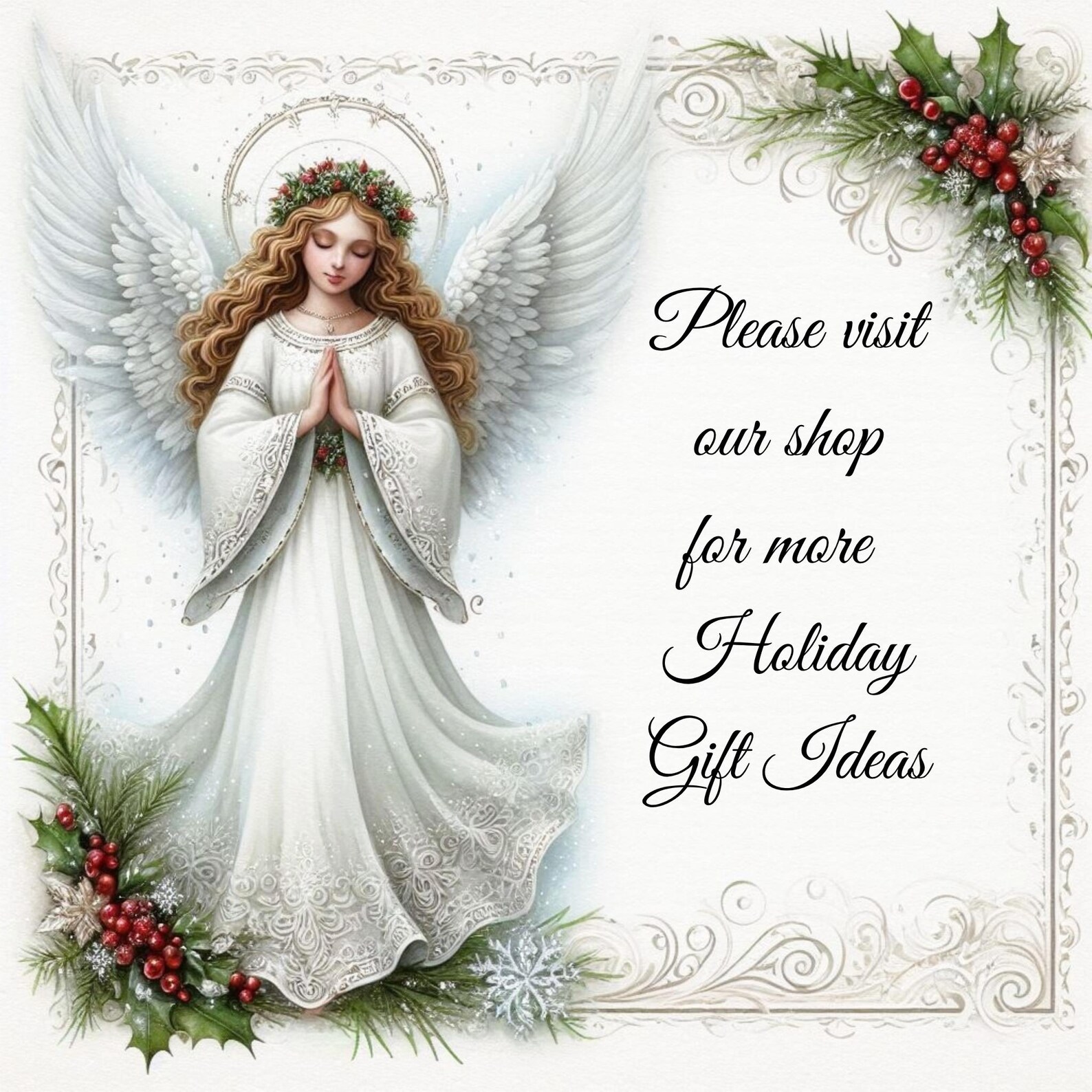 Angel Bookmarks Set of 9 Digital Download Christmas Angel Art Printable ...