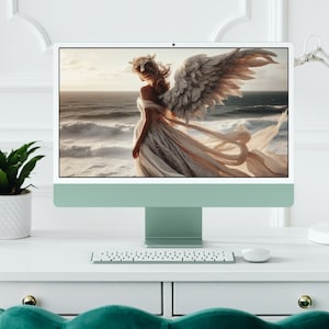 Aesthetic Angel Computer Wallpaper | Desktop Laptop Background ...