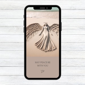 Angel Phone Wallpaper | Digital Download | Aesthetic Phone Background ...