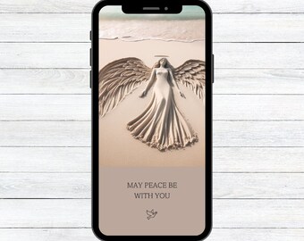 Angel Phone Wallpaper Digital Download Aesthetic Phone Background ...