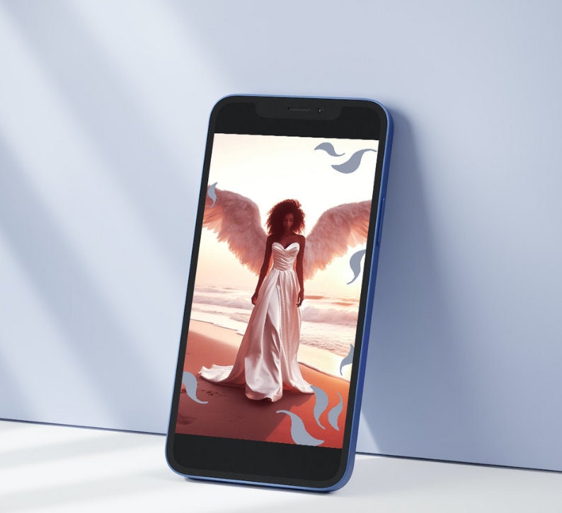 Angel Phone Wallpaper | Digital Download | Aesthetic Phone Background ...