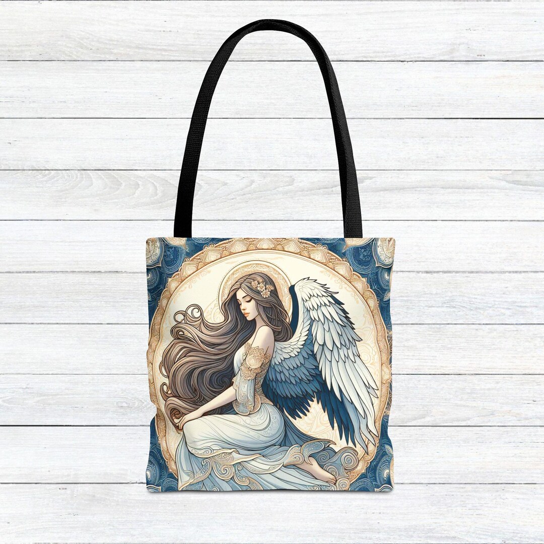 Angel Tote Bag Summer Travel Large Errand Grocery Bag Aesthetic Angel ...