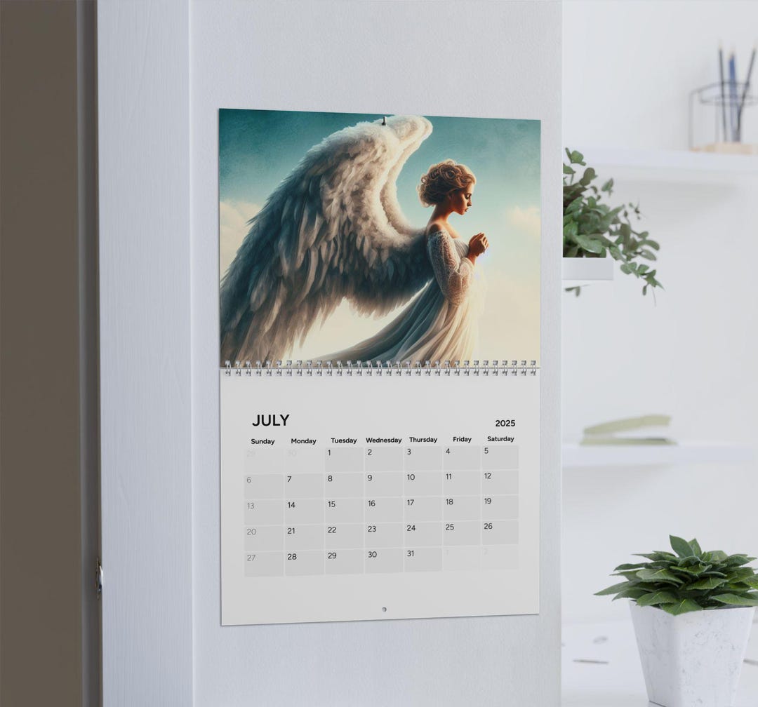 Angel Calendar 2025, Wall Calendar, Yearly Planner, Daily Organizer ...