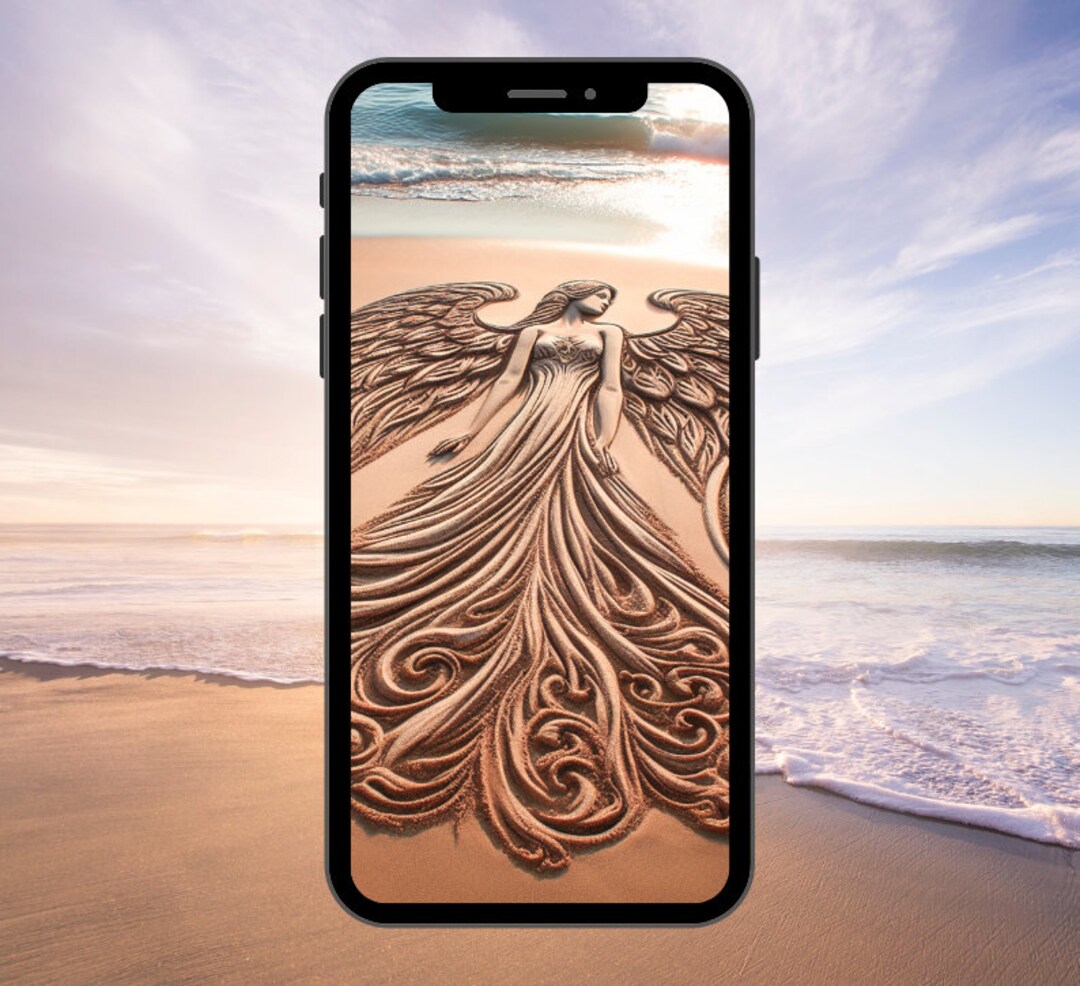 Angel Phone Wallpaper | Digital Download | Aesthetic Phone Background ...