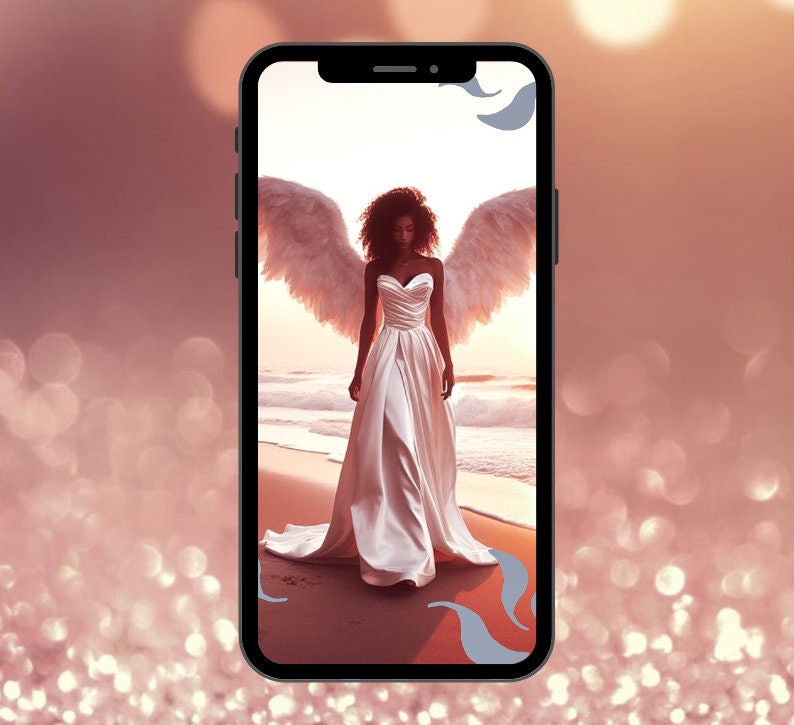 Angel Phone Wallpaper | Digital Download | Aesthetic Phone Background ...