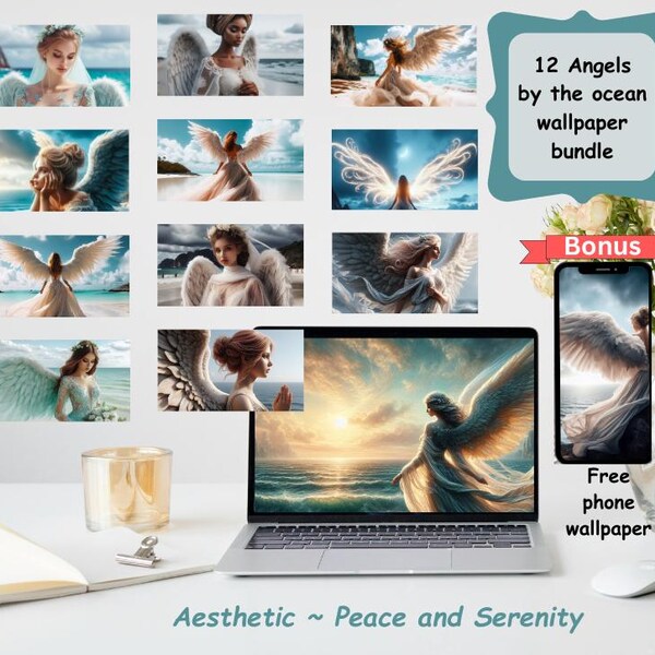 Angel Phone Wallpaper Digital Download Aesthetic Phone Background ...