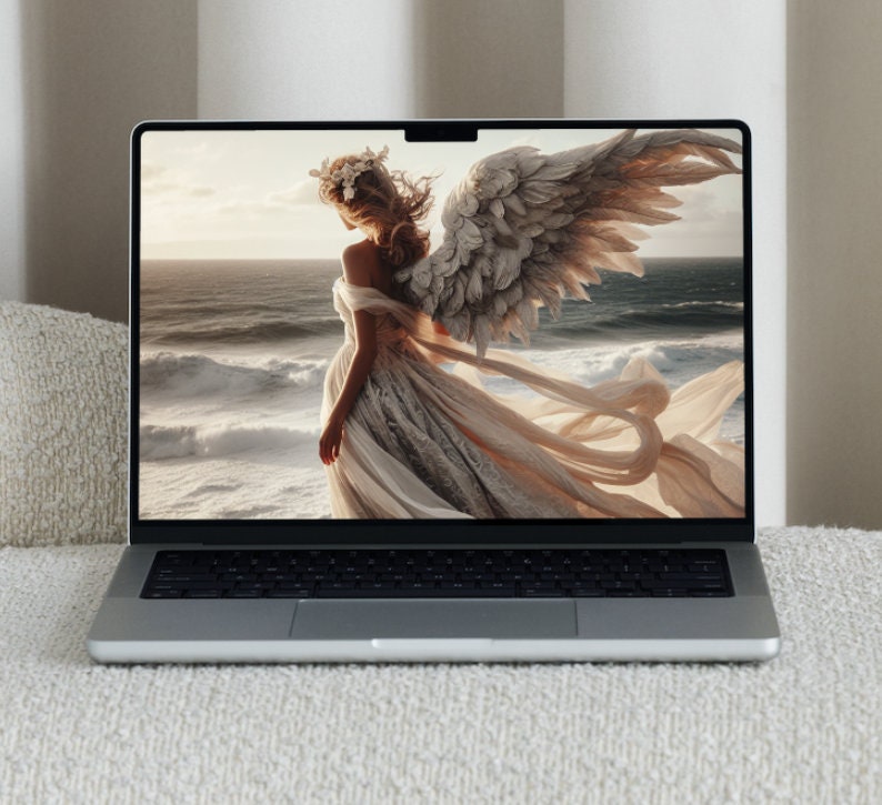 Aesthetic Angel Computer Wallpaper | Desktop Laptop Background ...