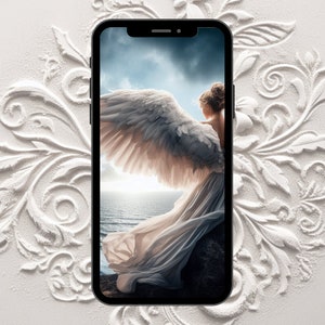 Angel Phone Wallpaper Digital Download Aesthetic Phone Background ...