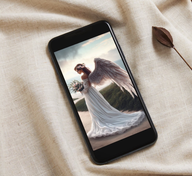 Angel Phone Wallpaper Digital Download Aesthetic Phone Background ...