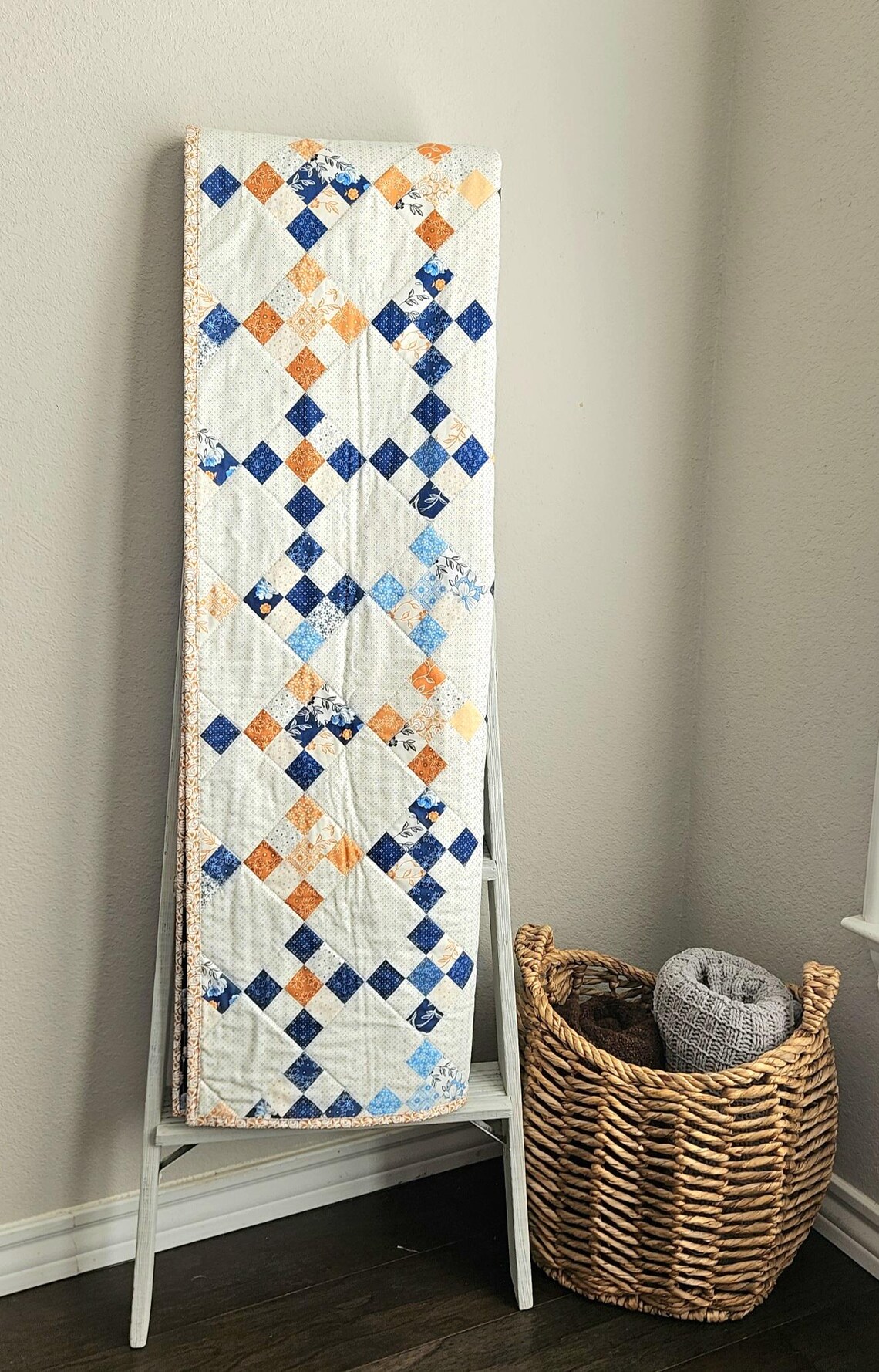 Handmade Whole Cloth Quilt – Moda Denim & Daisies Fabric Collection - Etsy