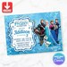 Frozen Birthday Invitation Anna Elsa Olaf Kristoff Birthday Invite ...