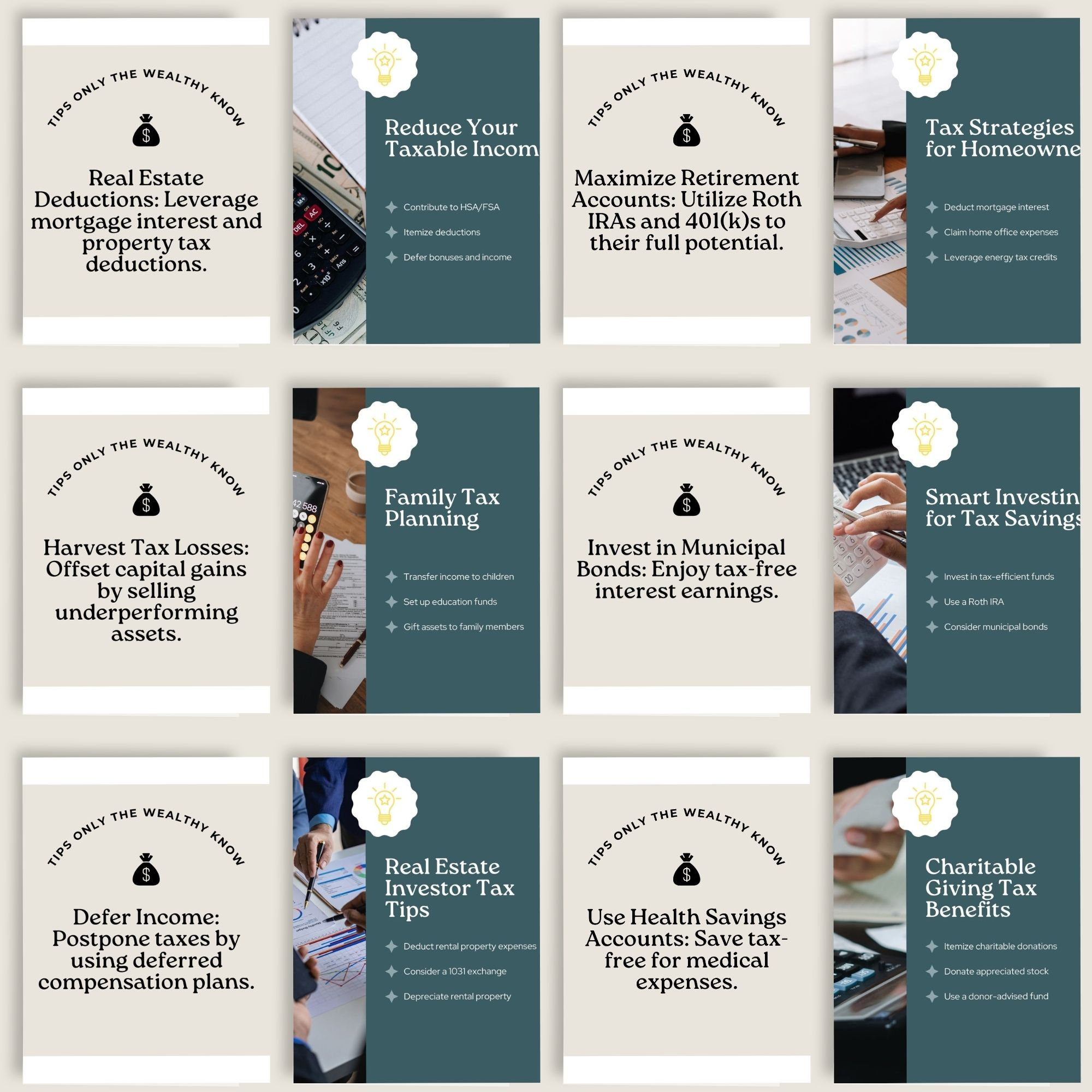 Tax Prep With 60 Canva-editable Digital Downloads Tax Templates for Tax ...