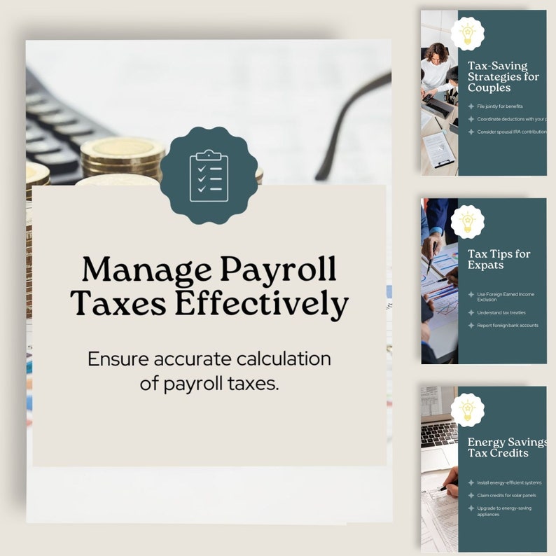 Tax Prep With 60 Canva-editable Digital Downloads Tax Templates for Tax ...