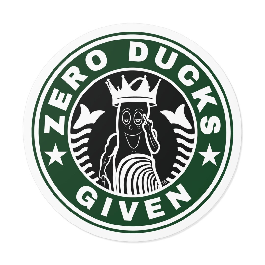 Table 6 Geoduck Diver Starbucks Vinyl Die-cut Sticker, 3" or 6" | Zero ...