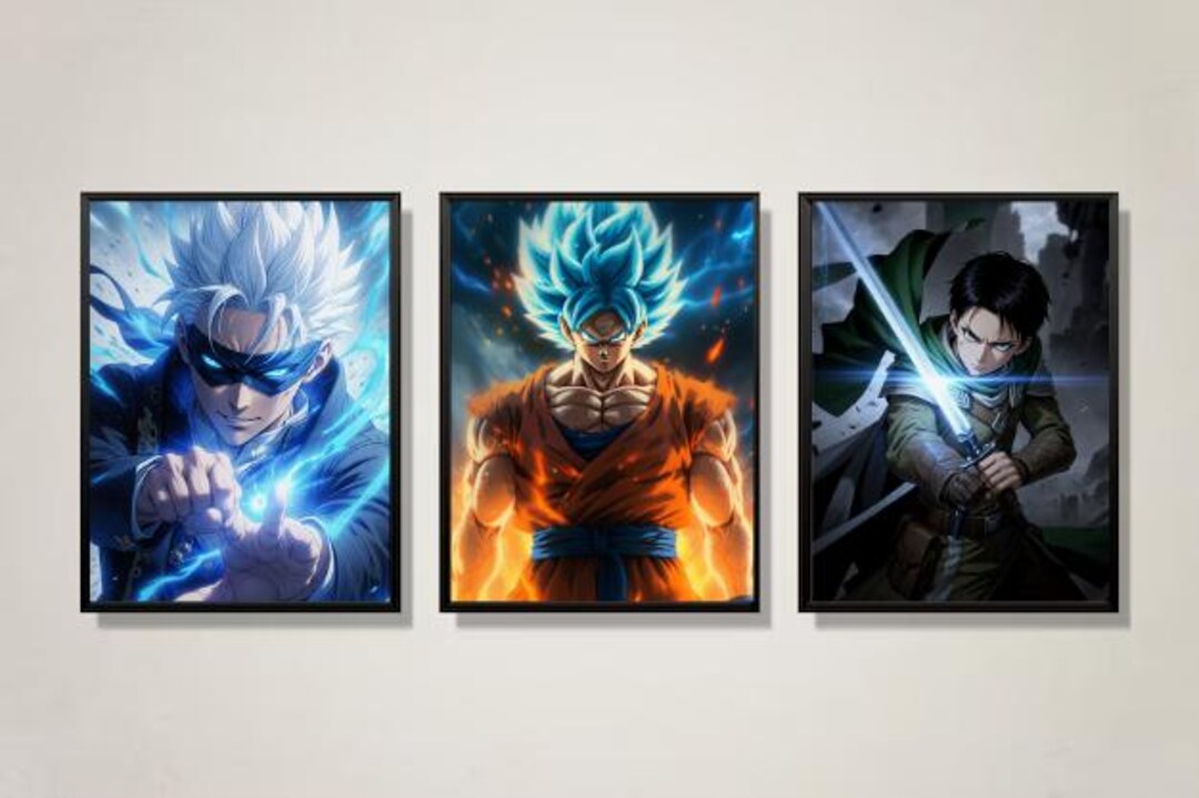 Anime Legends Wall Art Print Instant Digital Download JPG - Etsy