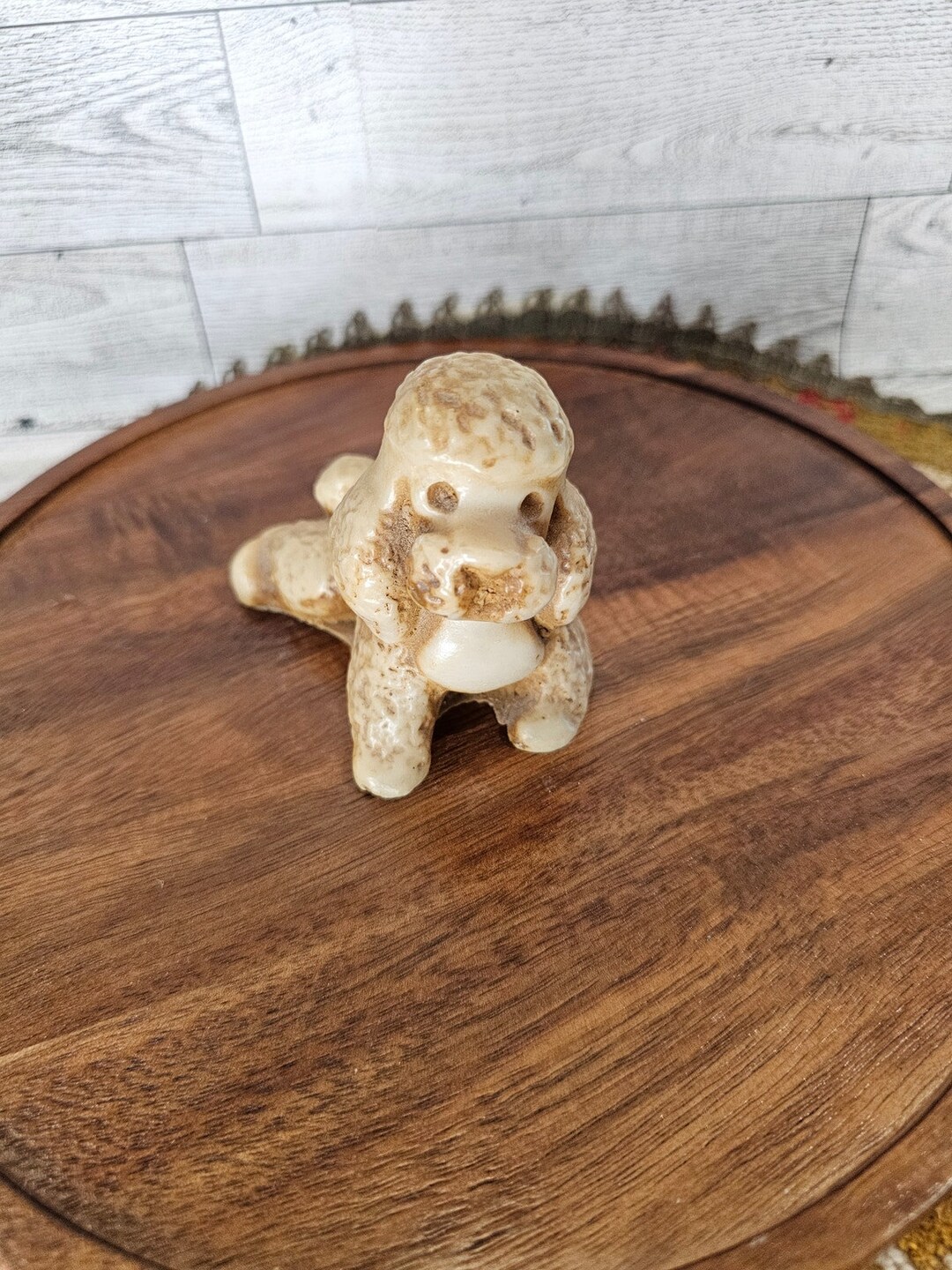 Stone Poodle Figurine - Etsy