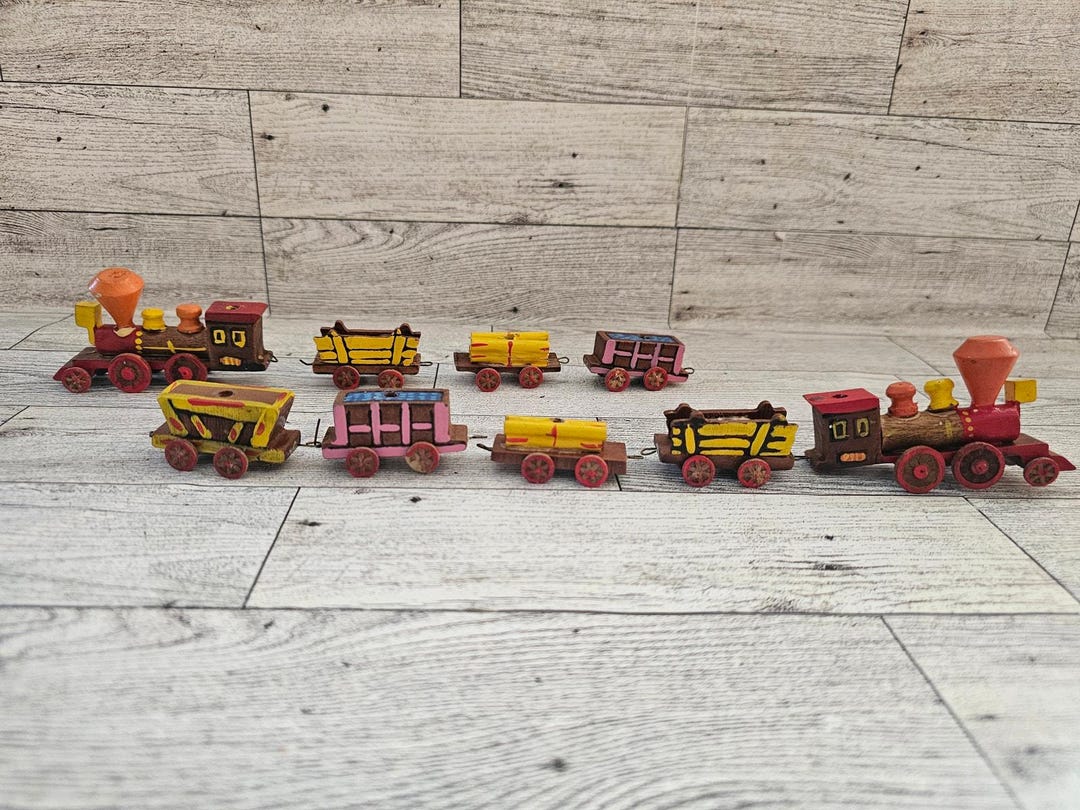 Wooden Train Cake Toppers - Etsy