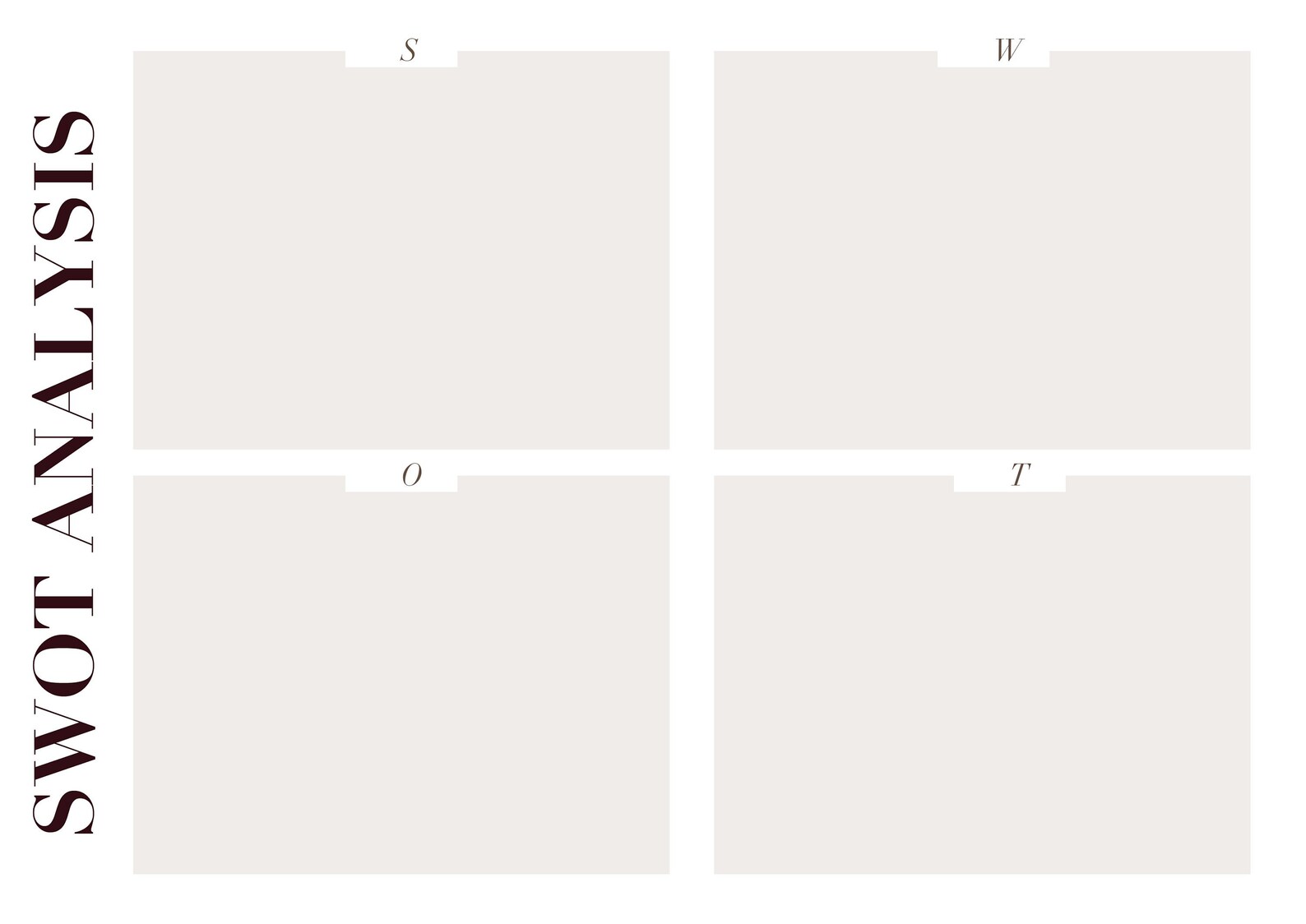 SWOT Analysis Printable Template A4 Neutral Tones - Etsy Canada