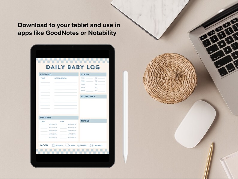 Printable Baby Daily Log | Tracker for Feedings, Sleep, Diapers ...