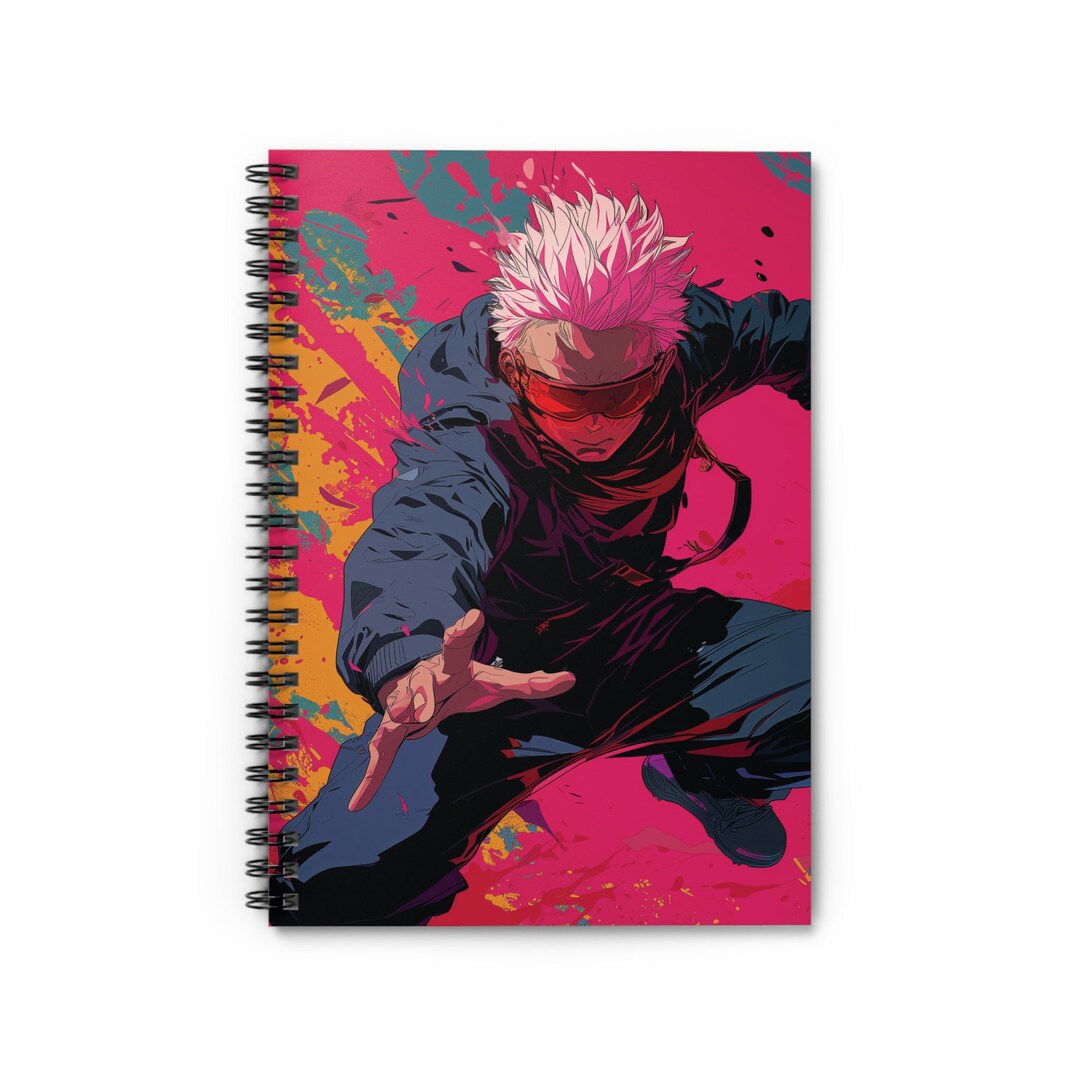 Yuji Itadori Jujustsu Kaisen Colorful Anime Notebook Ruled Line - Etsy