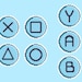 Pixel Art Blue Controller Buttons | PNG Downloadable Sticker Prints ...