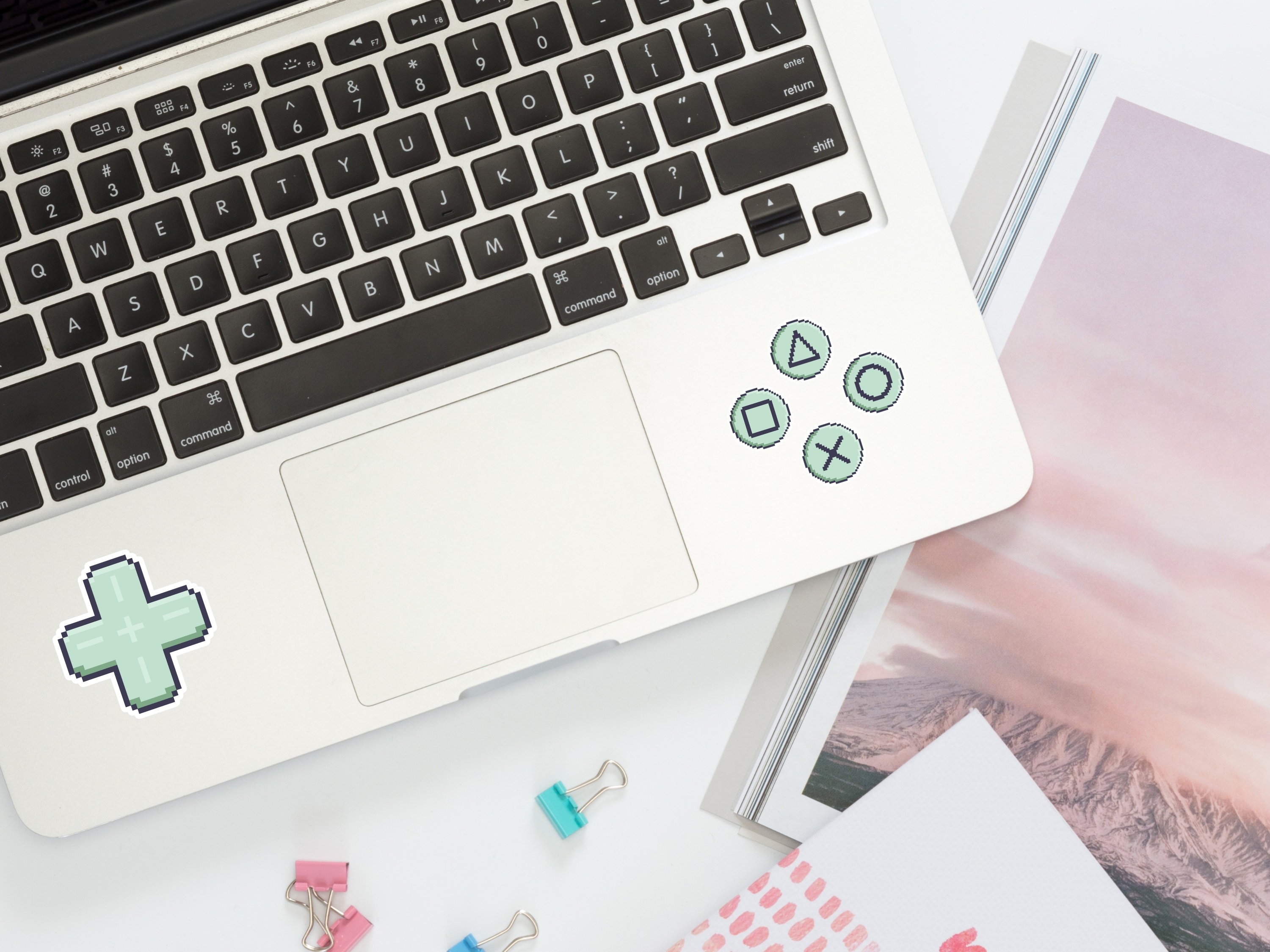 Pixel Art Green Controller Buttons PNG Downloadable Sticker Prints ...