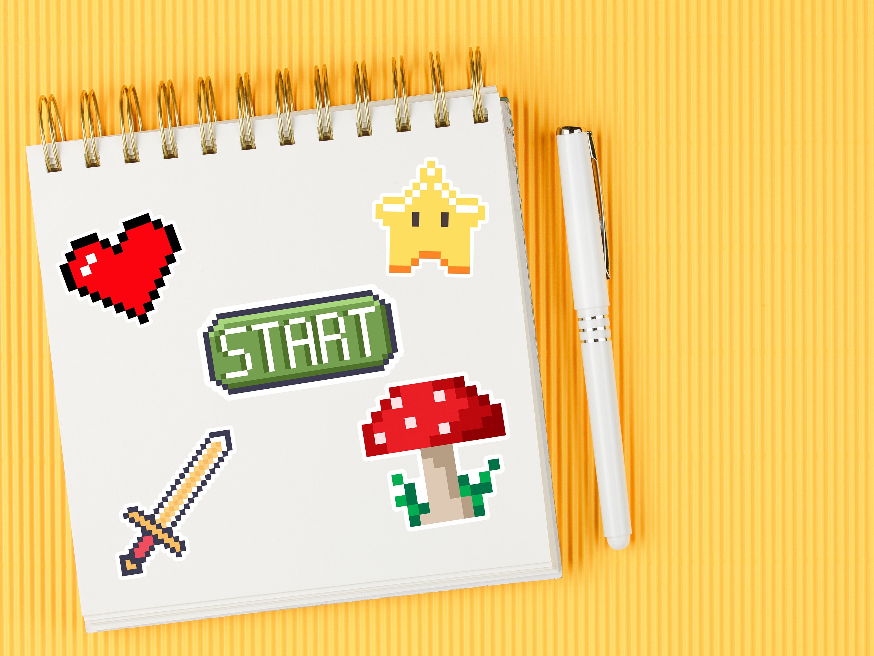 Basic Gamer Pixel Art Sticker Printables PNG Downloadable Sticker ...