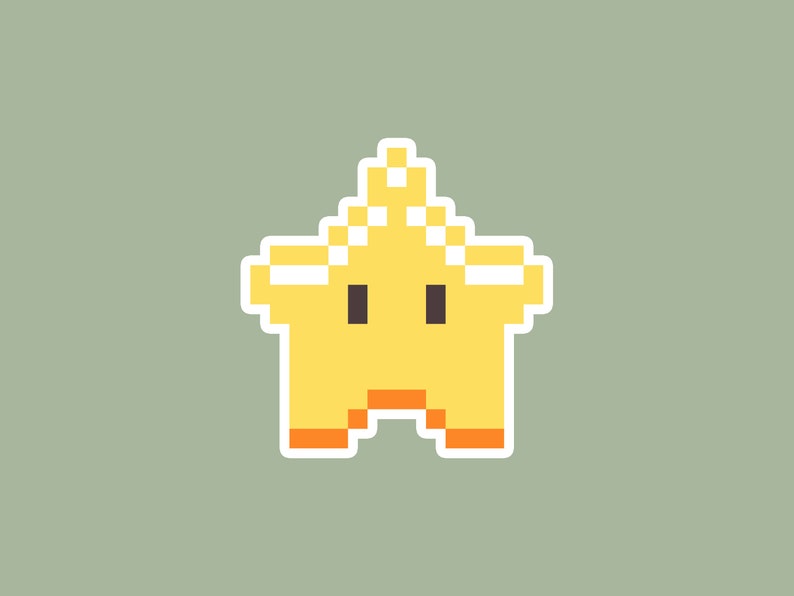 Basic Gamer Pixel Art Sticker Printables | PNG Downloadable Sticker ...