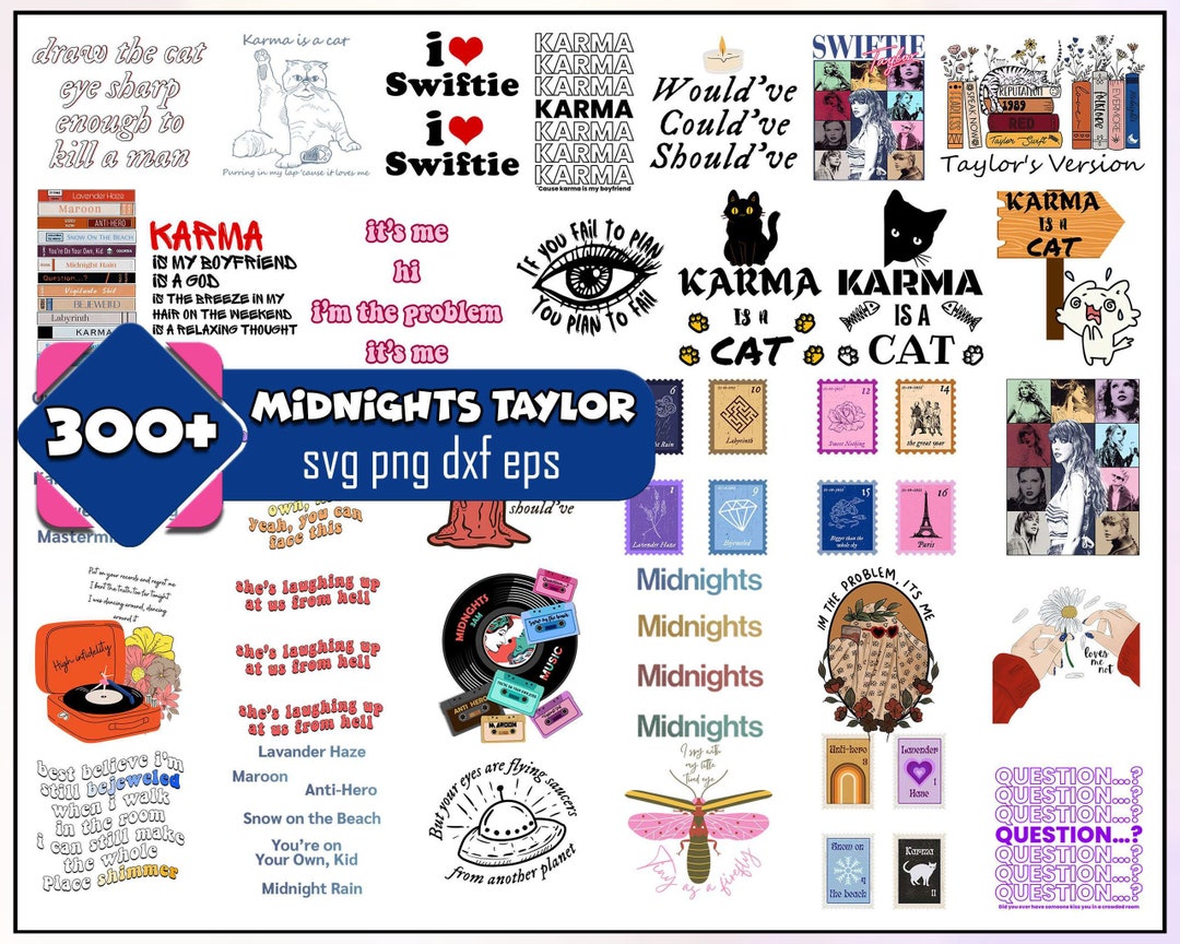 Eras Tour Swiftie PNG Bundle, Tay Lor Album Version Book Png, Tay Lor ...