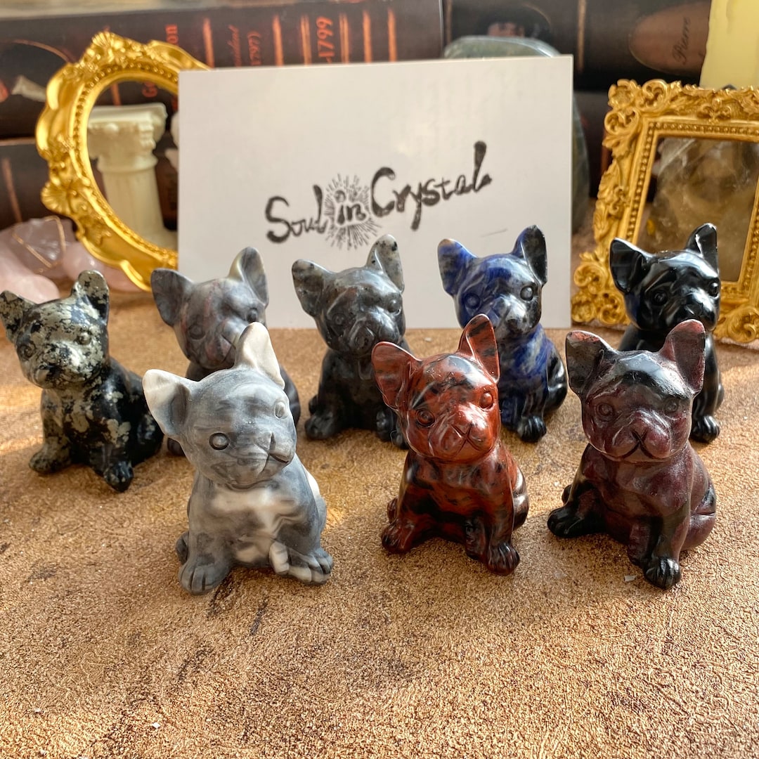 2.36inch Hand Carved Dog Crystal-natural Crystal-cute Gift-crystal ...