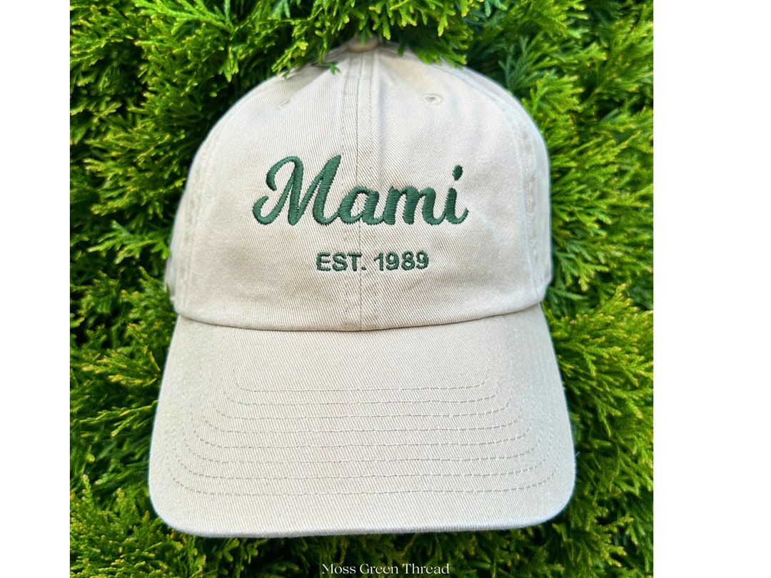 Mami & Papi Embroidered Hat | Personalize Your Own With EST. Date ...