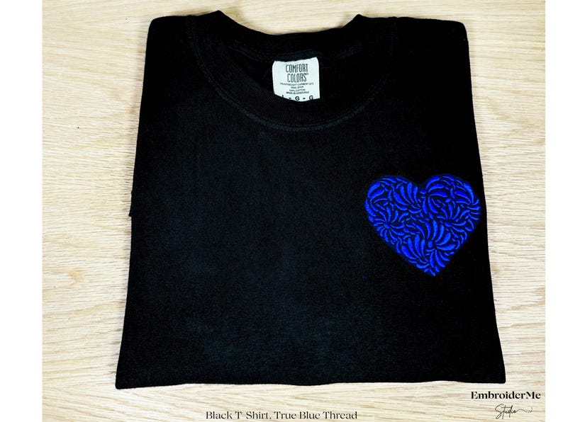 Beautiful Talavera Heart Embroidered T-shirt | Personalized Talavera ...
