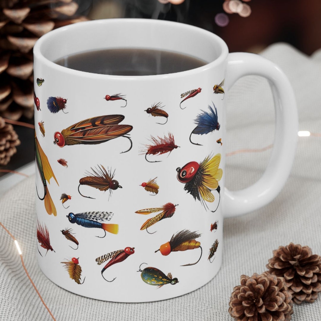 Fly Fishing Mug, Custom Fish Coffee Cup, 11 Oz. Mug - Etsy