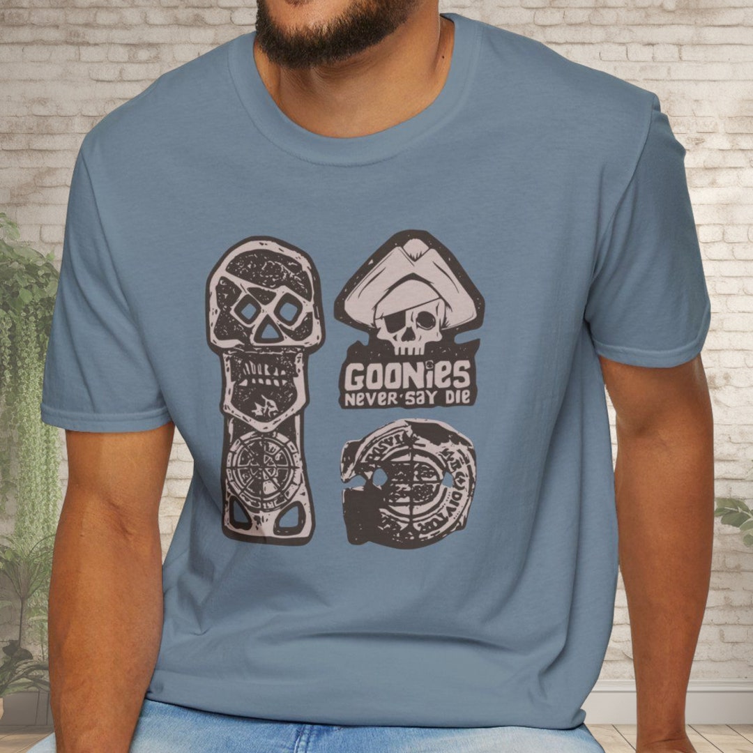 Never Say Die Shirt, Goonies Skeleton Key Tshirt, One Eyed Willy ...