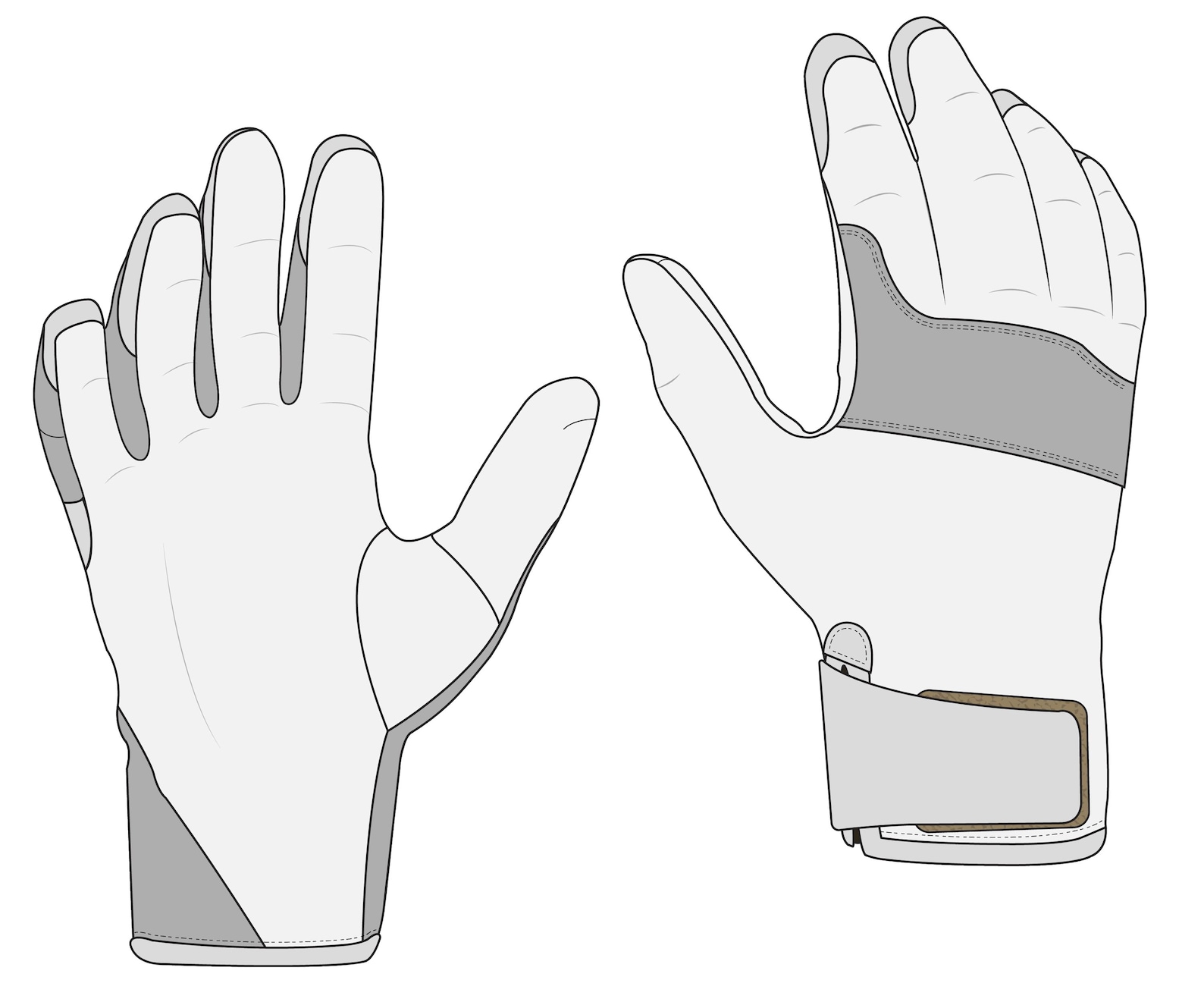Glove Design Template: Fall Winter Fashion Illustration (adobe ...