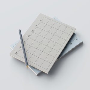 Tactical Gray Calendar Post-it Notepad - 8in. X 6in. - Etsy