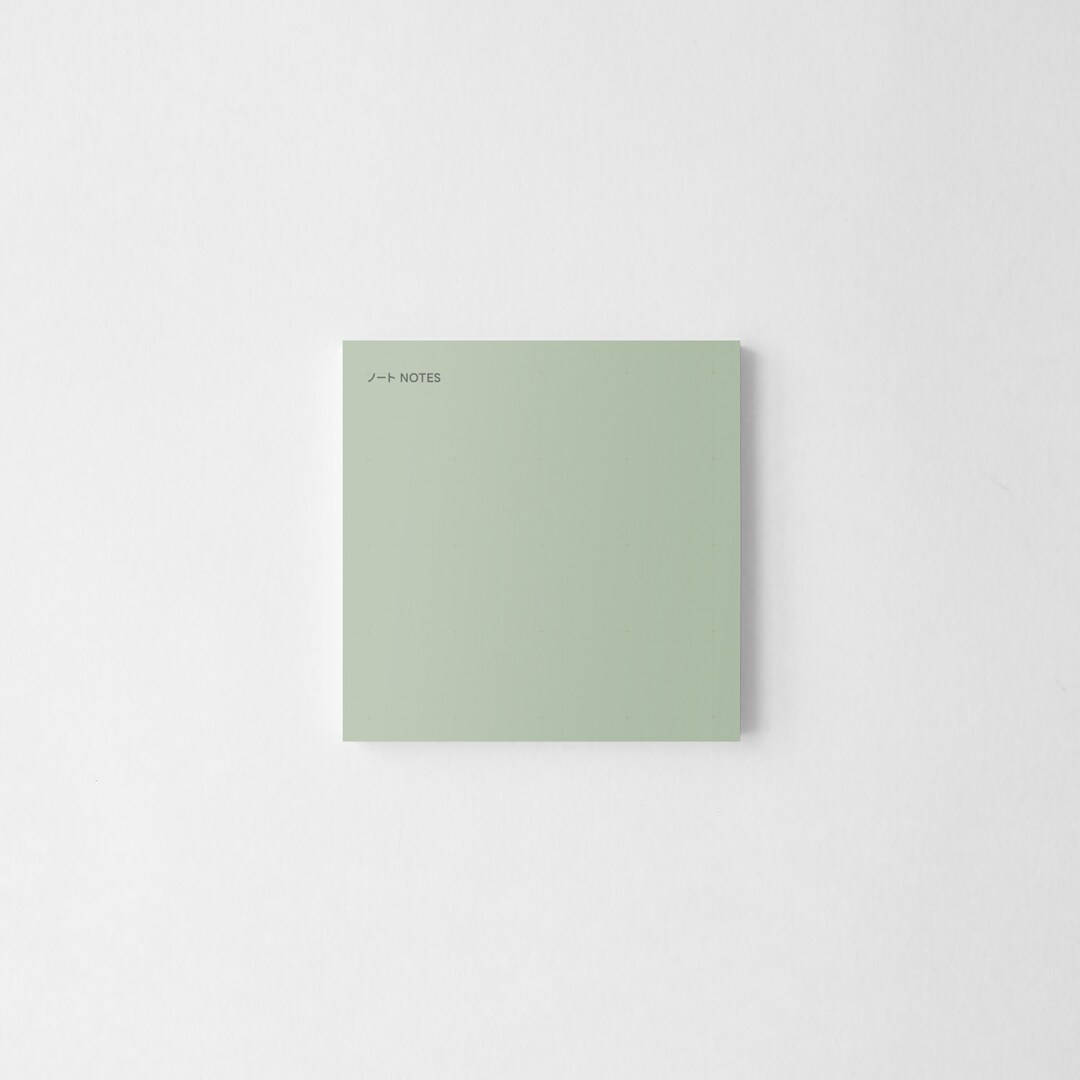 Fog Green Sticky Post-it Notepad 3in X 3in Essential for Utilitarian ...