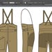 Snow Pants Vector Illustration Set: Winter Apparel Design Template (AI ...