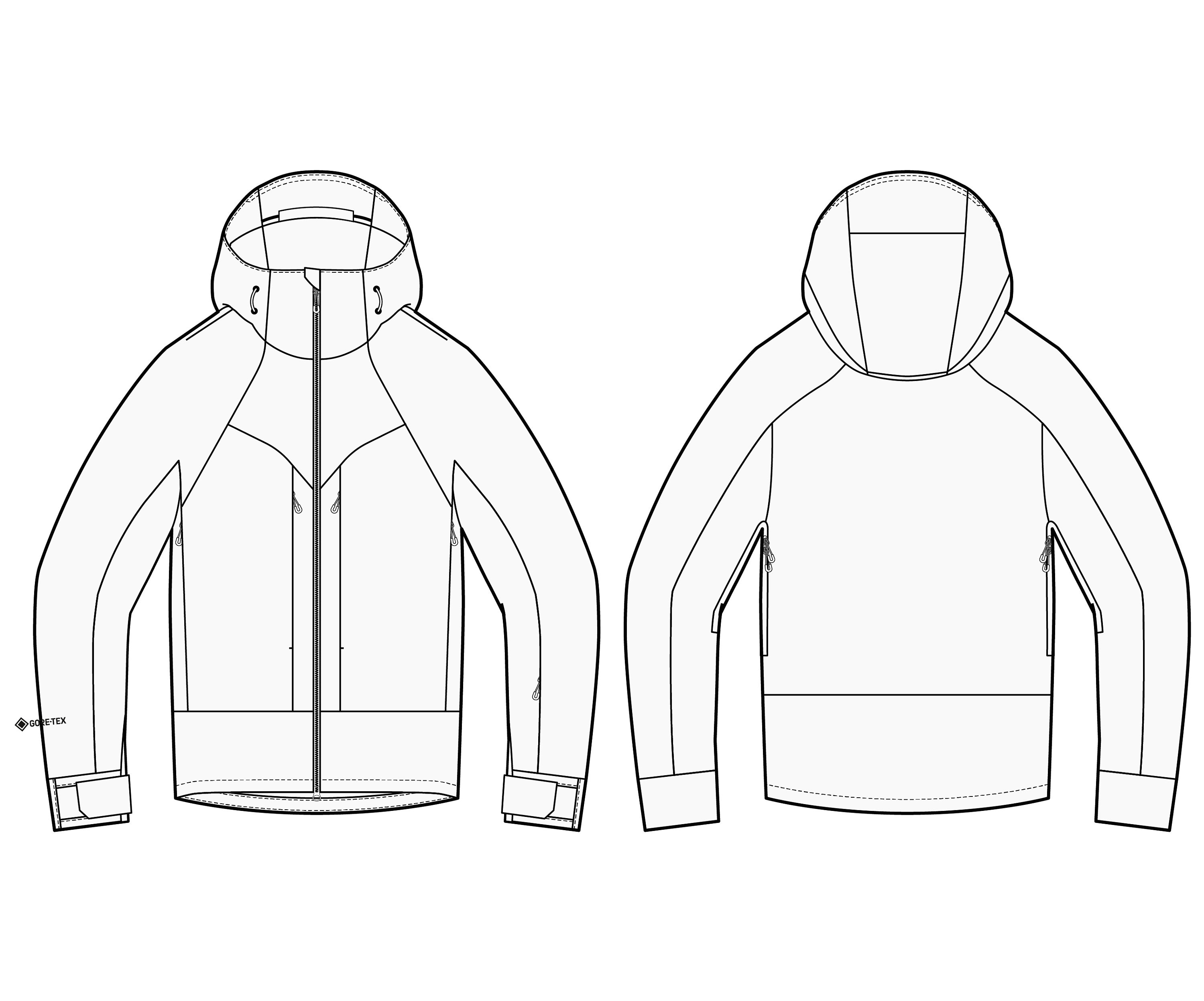 Outerwear Vector Flat Sketch Set Winter Jacket Fashion Design Templates ...