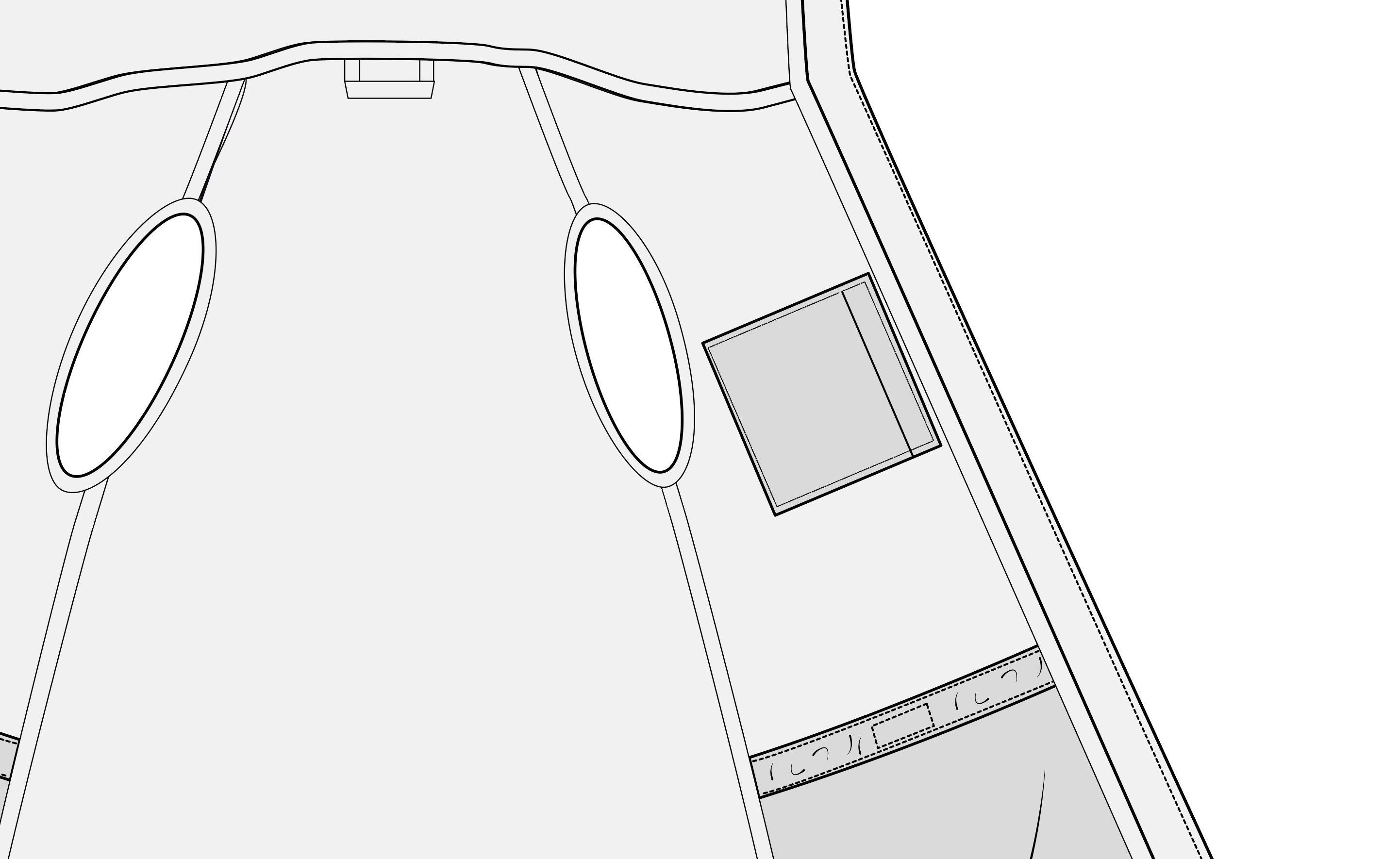 Long Puffer Hooded Jacket Vector CAD Template With Front, Back and Open ...